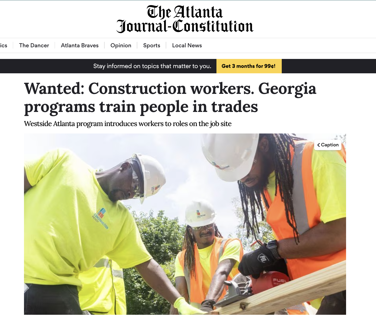 Wanted: Construction workers. Georgia programs train people in trades ...