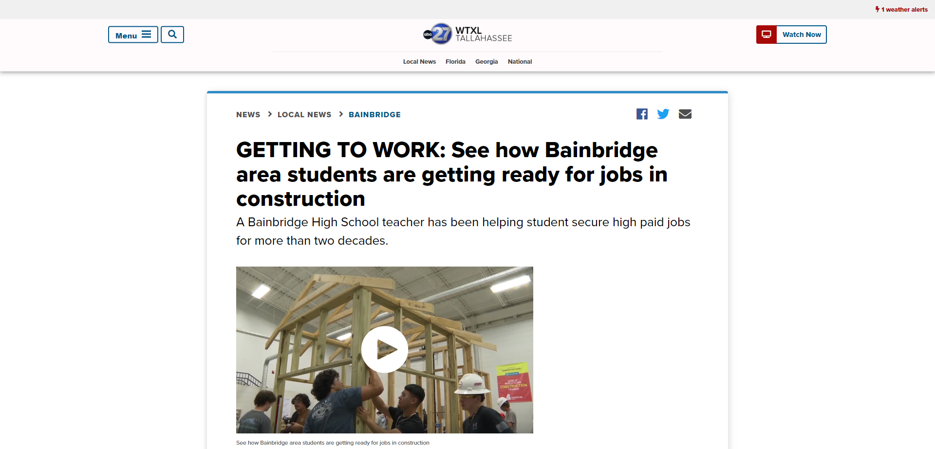 GETTING TO WORK: See how Bainbridge area students are getting ready for ...